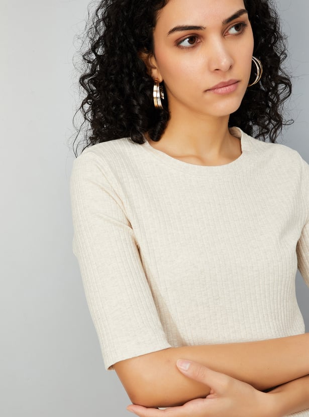 Buy Women Rib Knit Top Online at just Rs. 399.0 - 1000014462691 | Max ...