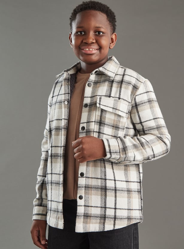 Buy Boys Checked Shacket Online at just Rs. 1199.0 - 1000014542712 ...