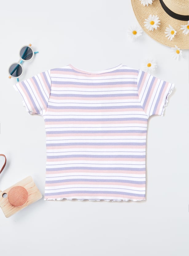 Buy Girls Striped Top Online at just Rs. 299.0 - 1000014644887 | Max Fashion