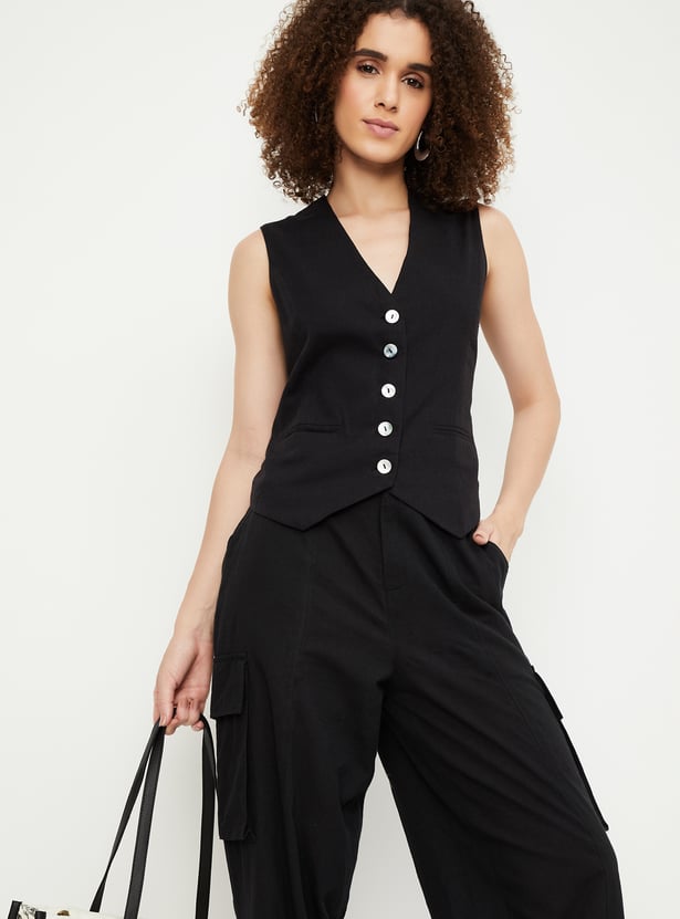 Buy Kalki x Max Women Solid Waistcoat Online at just Rs. 899.0 ...