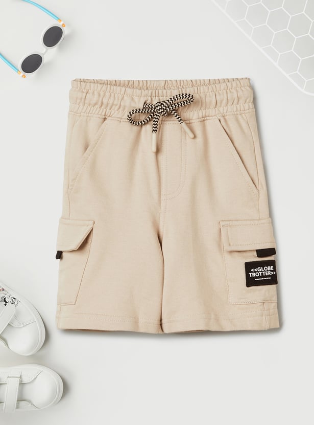 Buy Boys Solid Knit Cargo Shorts Online at just Rs. 299.0 ...