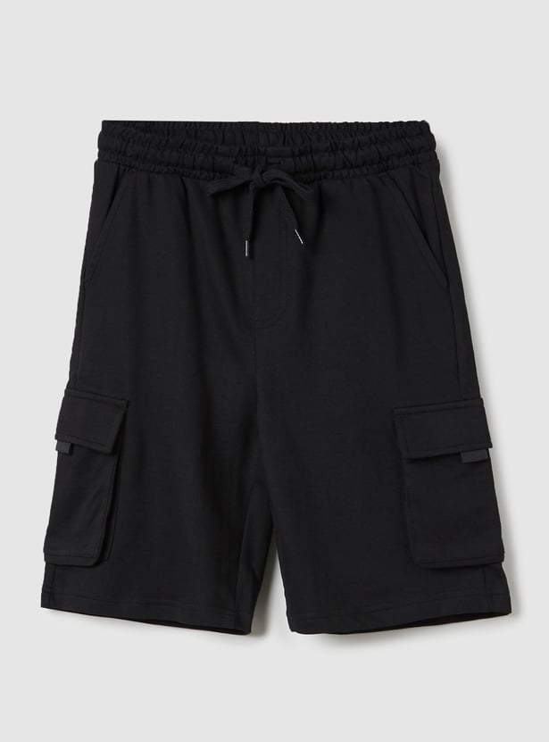 Buy Boys Knit Cargo Shorts Online at just Rs. 499.0 - 1000014664642 ...