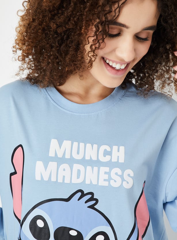 Buy Women Stitch Print Boxy Chemise Online at just Rs. 699.0 ...