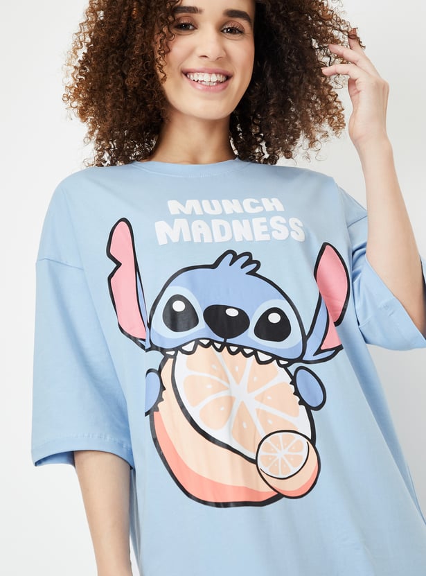 Buy Women Stitch Print Boxy Chemise Online at just Rs. 699.0 ...