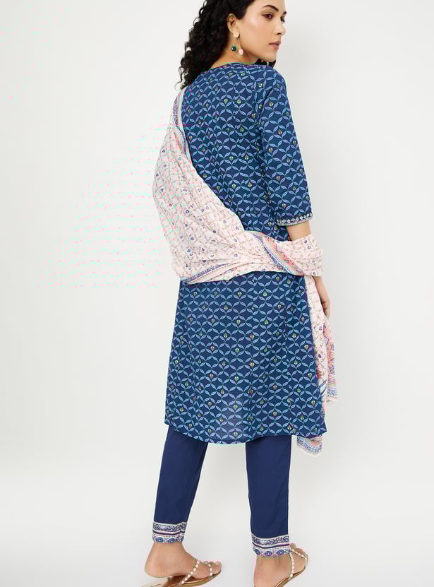 Buy Women Printed A-line Kurta Set Online at just Rs. 1499.0 ...