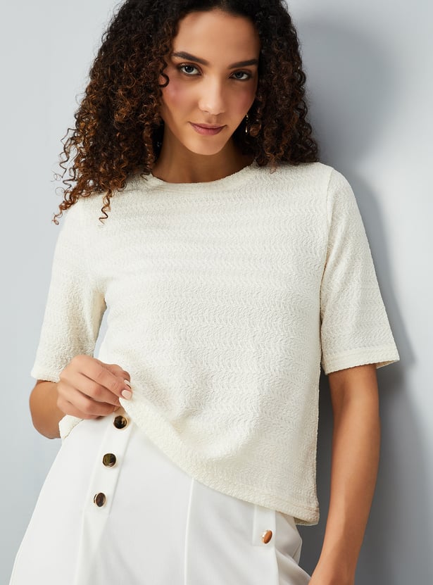 Buy Women Textured Top Online at just Rs. 399.0 - 1000014717854 | Max ...