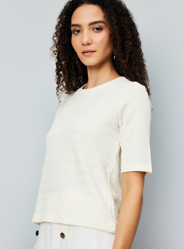 Buy Women Textured Top Online at just Rs. 399.0 - 1000014717854 | Max ...