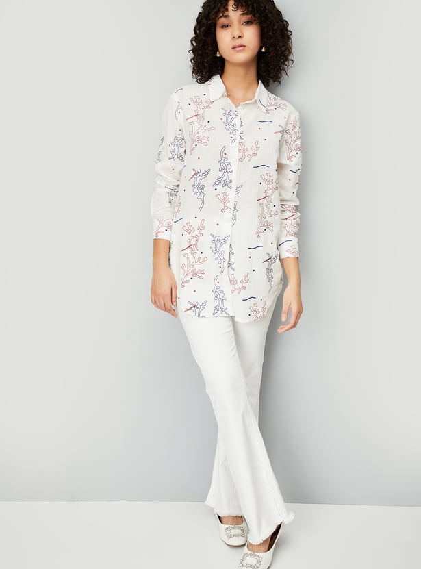 Buy Kalki x Max Women Embroidered Longline Shirt Online at just Rs. 999 ...