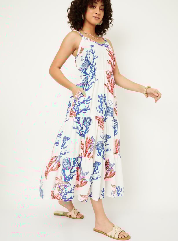 Buy Kalki x Max Women Printed Tiered Dress Online at just Rs. 1299.0 ...