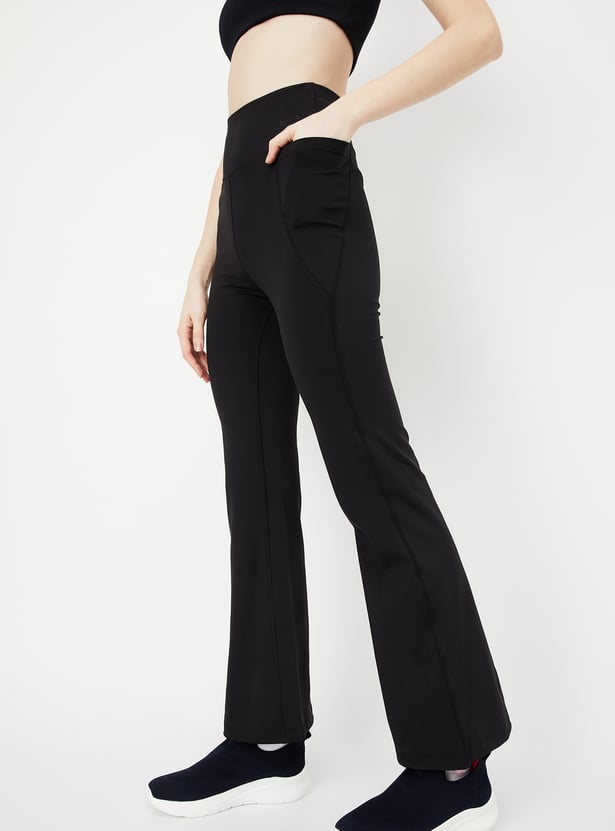 Buy Women Solid Wide Leg Tights Online at just Rs. 999.0 ...