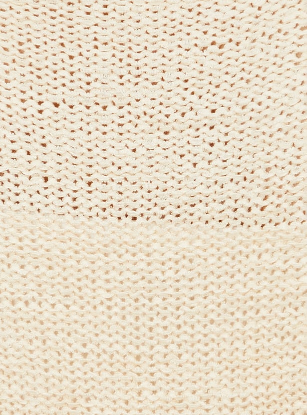 Buy Women Knit Textured Top with Ribbed Detail Online at just Rs. 899.0 ...