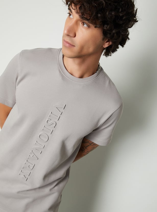 Buy Men Embossed T-shirt Online at just Rs. 799.0 - 1000014783228 | Max ...