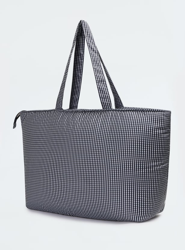 Buy Women Checked Tote Bag Online at just Rs. 799.0 - 1000014811926 ...