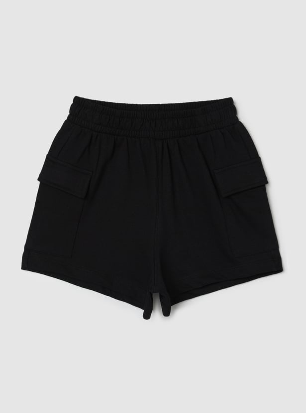 Buy Girls Knit Cargo Shorts Online at just Rs. 399.0 - 1000014823184 ...