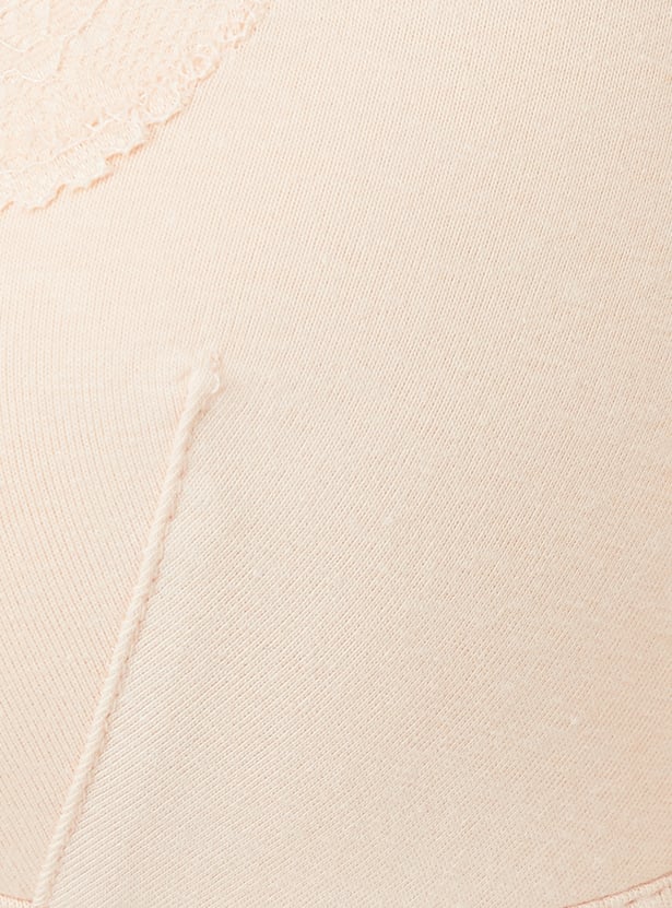 Buy Women Lace Inserts Non-Wired Padded Bra Online at just Rs. 899.0 ...