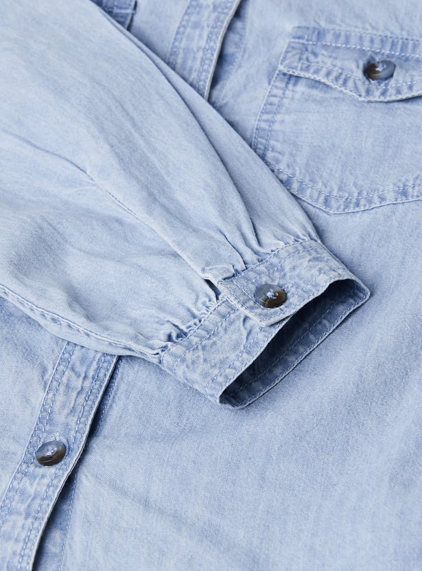 Buy Girls Washed Shirt Online at just Rs. 599.0 - 1000014870319 | Max ...