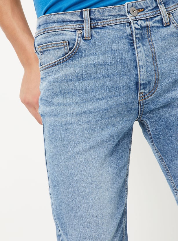 Buy Men Regular Fit Washed Jeans Online at just Rs. 999.0 ...