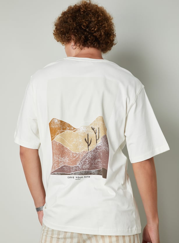 Buy Men Back Print T-shirt Online at just Rs. 699.0 - 1000014947515 ...