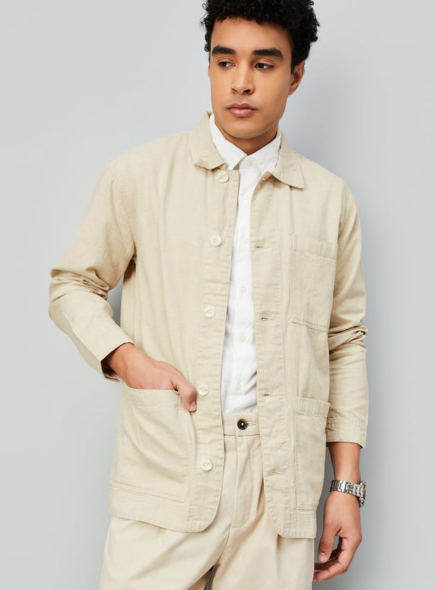 Buy Men Solid Shacket Online at just Rs. 1999.0 - 1000015010151 | Max ...