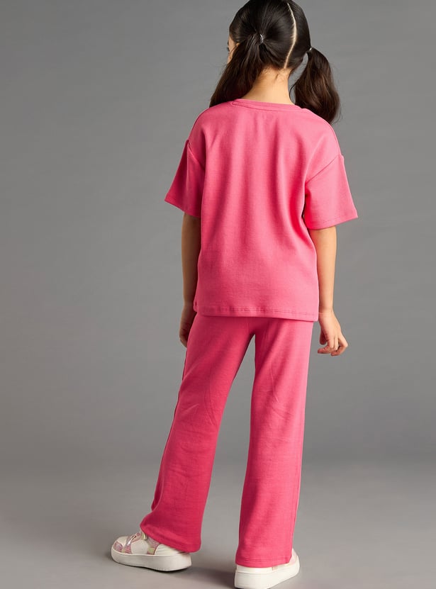 Buy Girls Ribbed Co-ords Set Online at just Rs. 799.0 - 1000015148296 ...