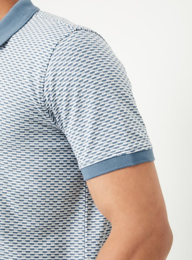 Buy Men Textured Polo T-shirt Online at just Rs. 799.0 - 1000015150888 ...