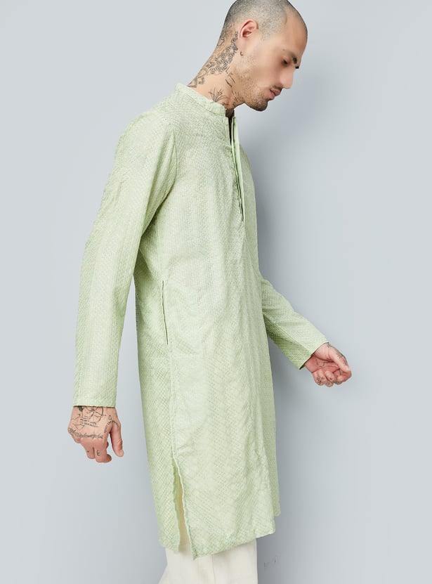 Buy Men Embroidered Regular Fit Kurta Online at just Rs. 1499.0 ...