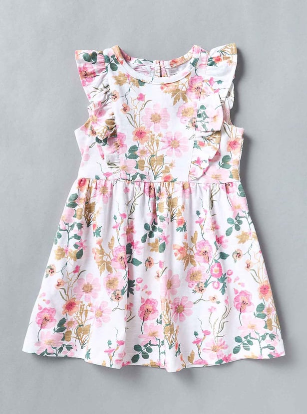 Buy Girls Floral Print Dress with Headband Online at just Rs. 499.0 ...
