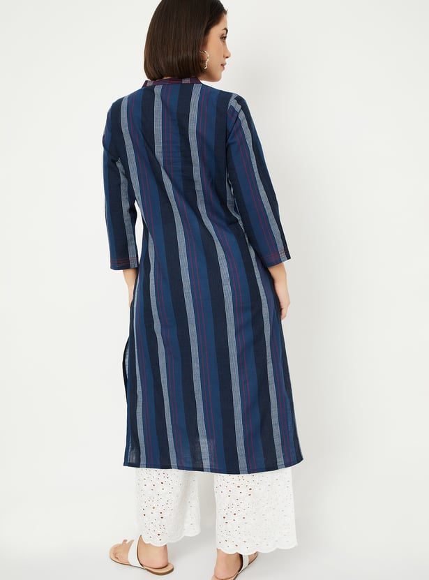 Buy Women Striped Straight Kurta Online at just Rs. 699.0 ...