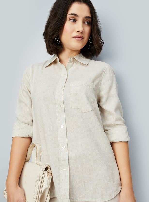 Buy Kalki x Max Women Solid Regular Fit Shirt Online at just Rs. 899.0 ...