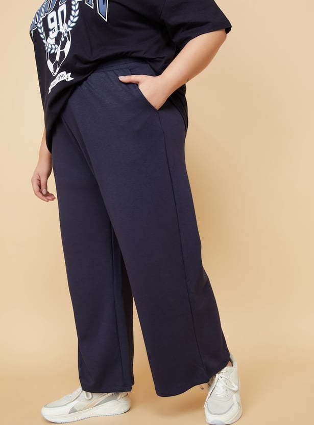 Buy Women Wide Leg Butter Soft Track Pants Online at just Rs. 1299.0 ...