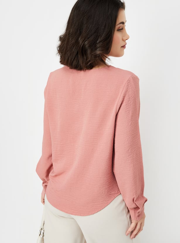 Buy Women Textured Blouse Online at just Rs. 799.0 - 1000015244038 ...