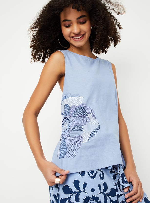 Buy Kalki x Max Women Floral Embroidered Top Online at just Rs. 599.0 ...