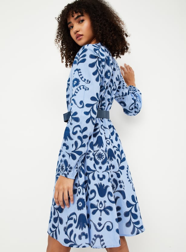 Buy Kalki x Max Women Printed Belted Shirt Dress Online at just Rs. 799 ...