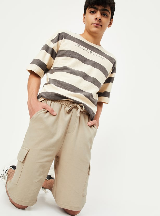 Buy Boys Solid Knit Cargo Shorts Online at just Rs. 499.0 ...