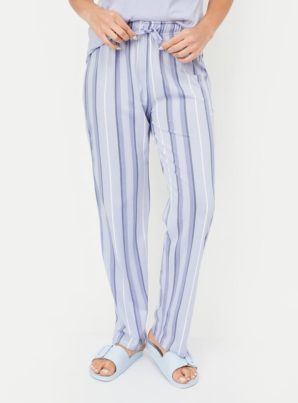 Buy Women Striped PJ Set Online at just Rs. 699.0 - 1000015359812 | Max Fashion