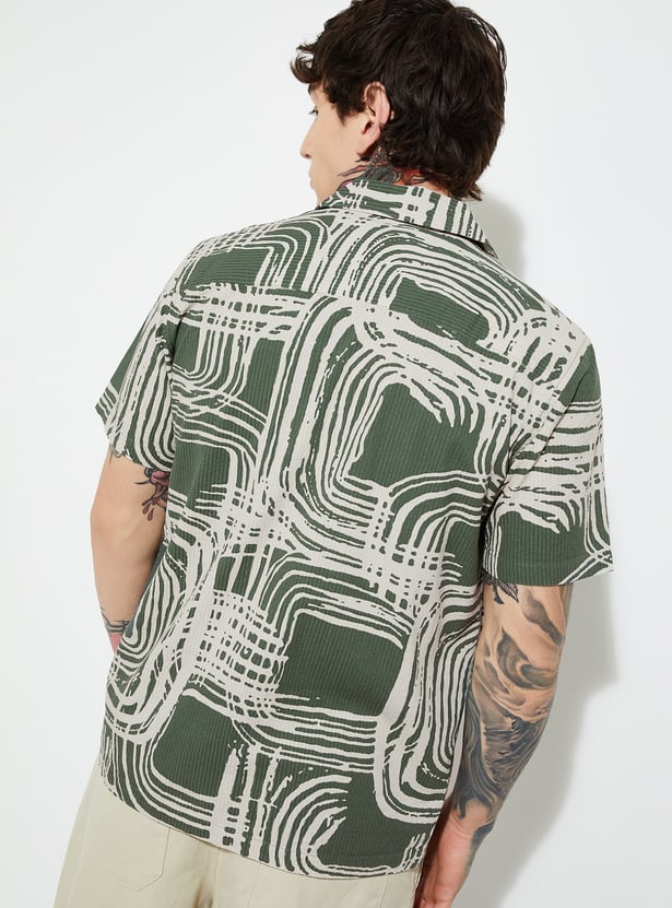 Buy Men Tropical Print Regular Fit Resort Shirt Online at just Rs. 899. ...