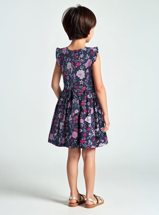 Buy Girls Floral Print Dress Online at just Rs. 599.0 - 1000015510377 ...