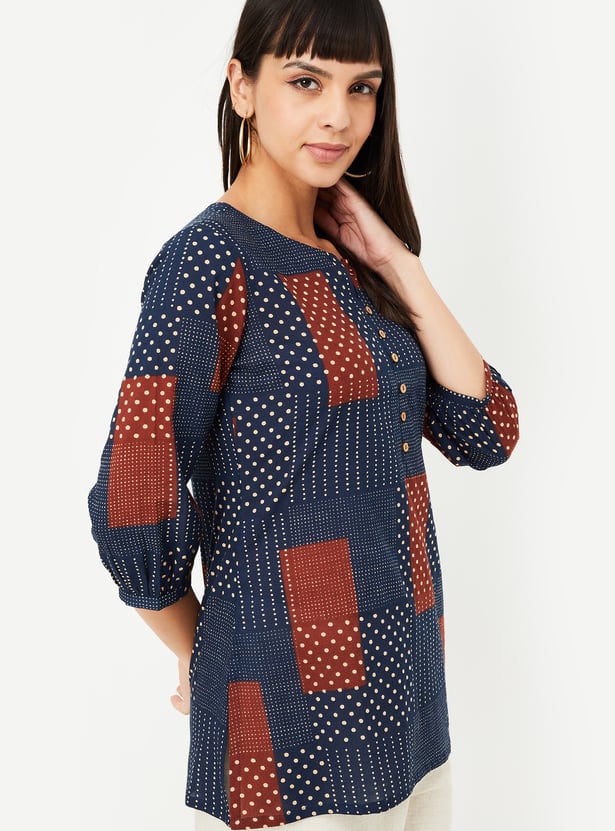 Buy Women Printed Tunic Online at just Rs. 499.0 - 1000015554908 | Max ...
