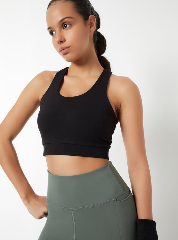 Buy Women Solid Quick Dry Sports Bra Online at just Rs. 599.0 ...