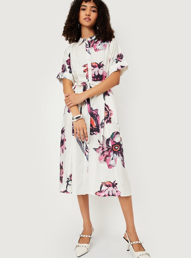 Buy Women Floral Print Shirt Dress Online at just Rs. 999.0 - 1000015577226 | Max Fashion