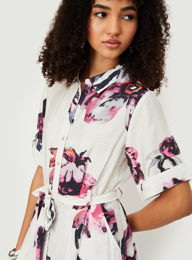 Buy Women Floral Print Shirt Dress Online at just Rs. 999.0 - 1000015577226 | Max Fashion
