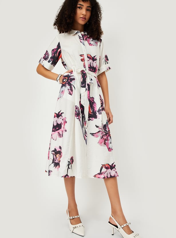 Buy Women Floral Print Shirt Dress Online at just Rs. 999.0 - 1000015577226 | Max Fashion