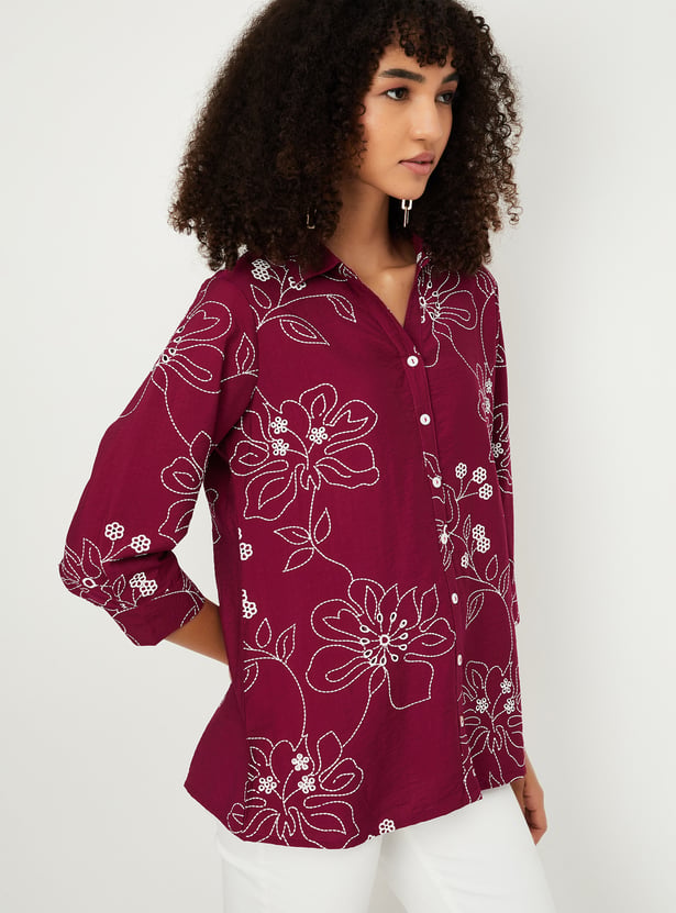 Buy Women Floral Embroidered Tunic Online at just Rs. 699.0 ...