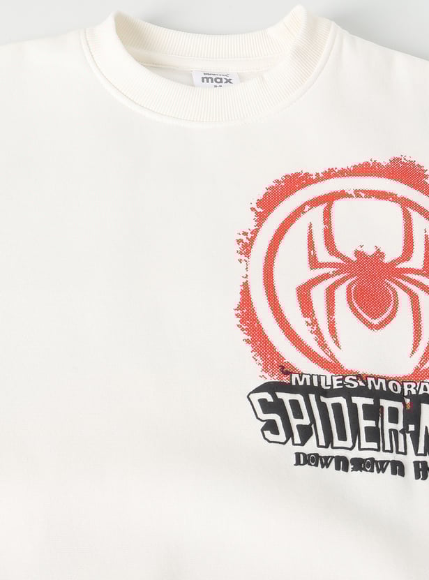 Buy Boys Spider-Man Print Sweatshirt Online at just Rs. 799.0 ...