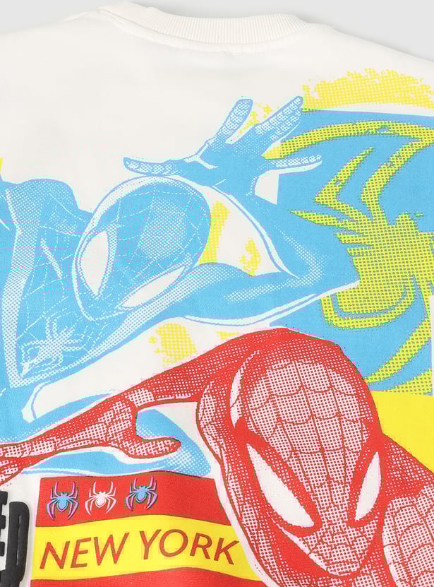 Buy Boys Spider-Man Print Sweatshirt Online at just Rs. 799.0 ...