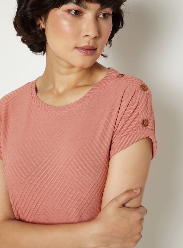 Buy Women Textured Knit Top Online at just Rs. 399.0 - 1000016047553 ...