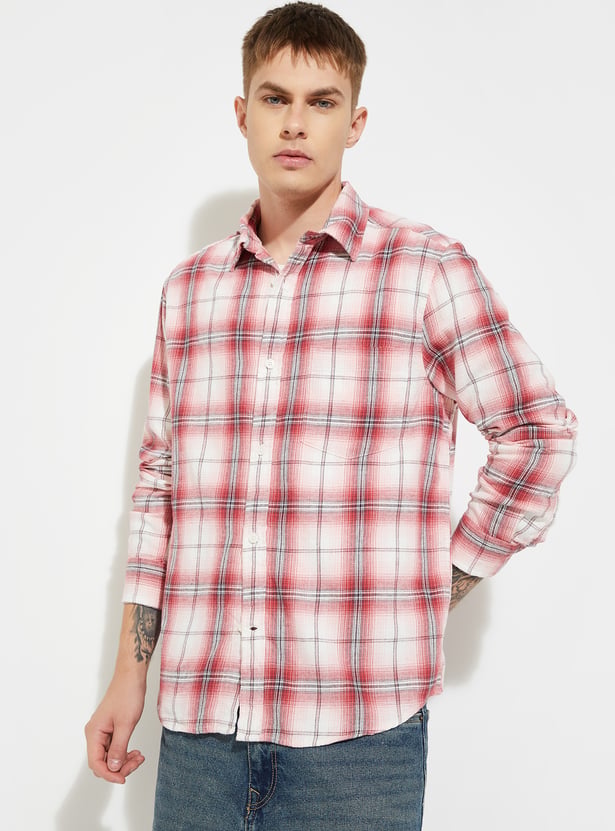 Buy URB_N Men Checked Shirt Online at just Rs. 999.0 - 1000016691509 ...