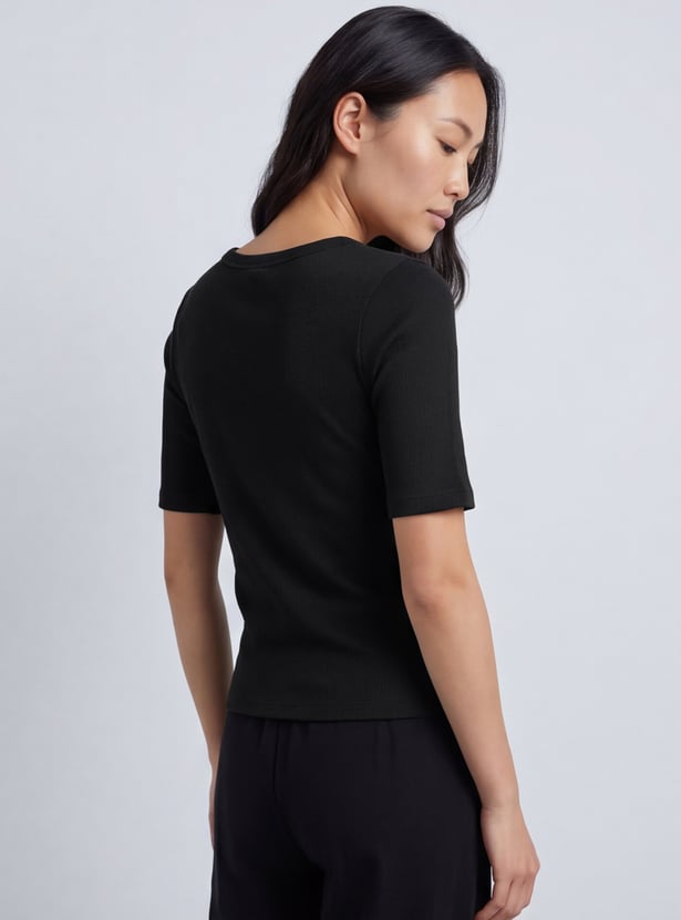 Buy Women Ribbed Top Online at just Rs. 399.0 - 1000016697346 | Max Fashion