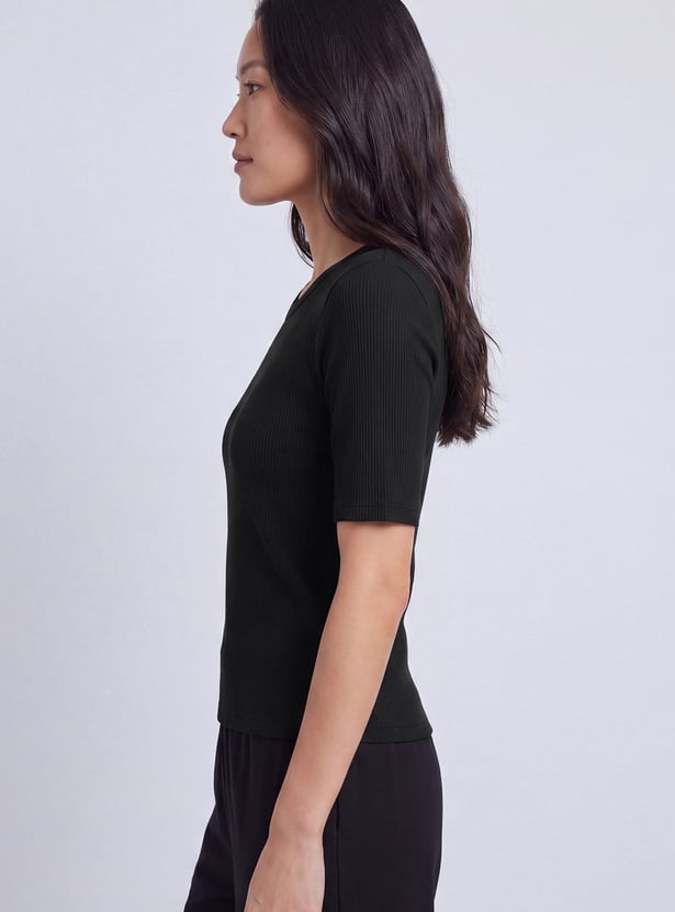 Buy Women Ribbed Top Online at just Rs. 399.0 - 1000016697346 | Max Fashion